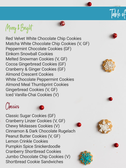 FREE Holiday Cookies Ebook - Bake the Season Bright - Page 2-3